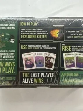 Exploding Kittens | Toys | New In Box Zombie Kittens Card Game By ...